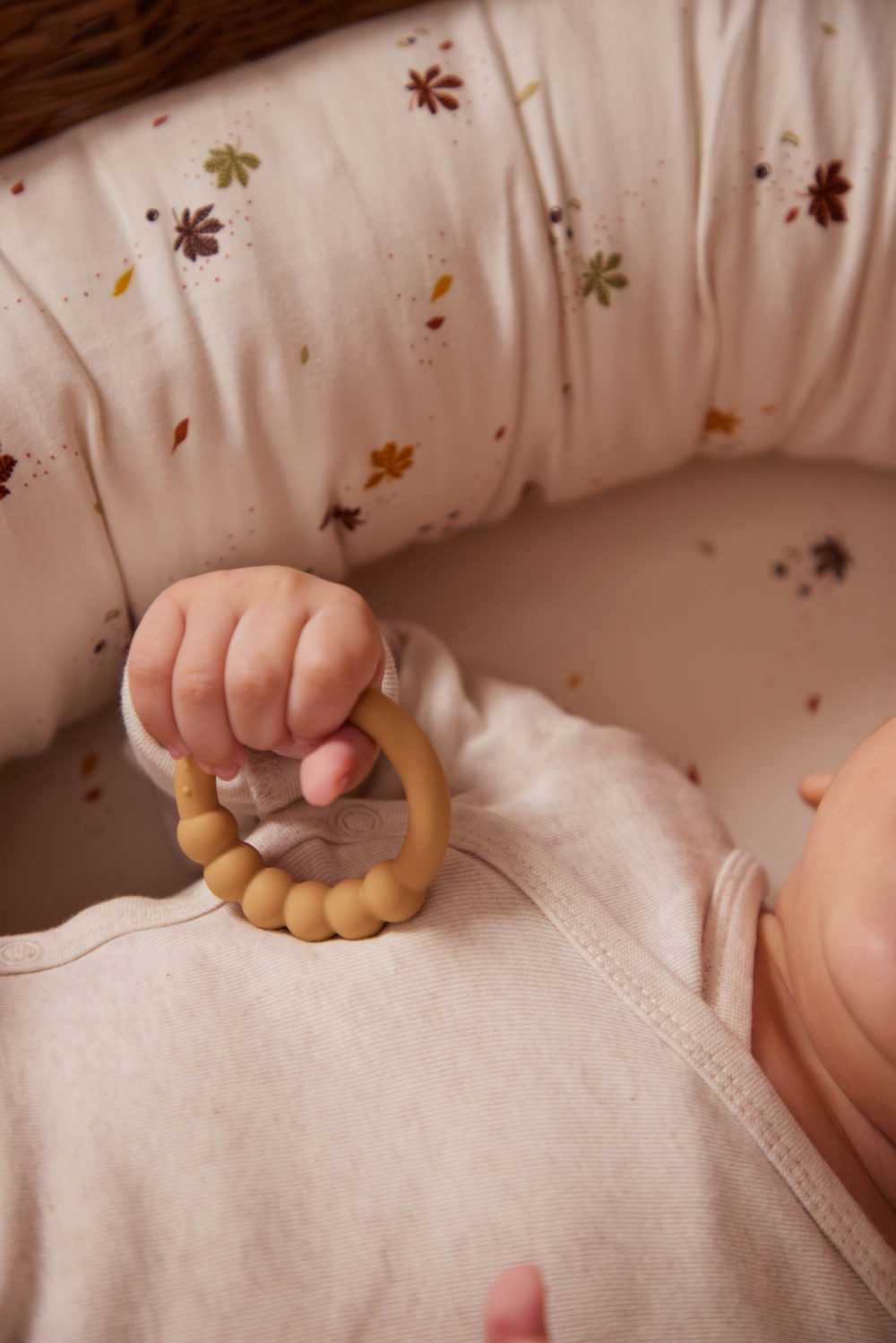 Silicone teether ring 2-pack - Vintage Rose | Shop online hos - FILIBABBA