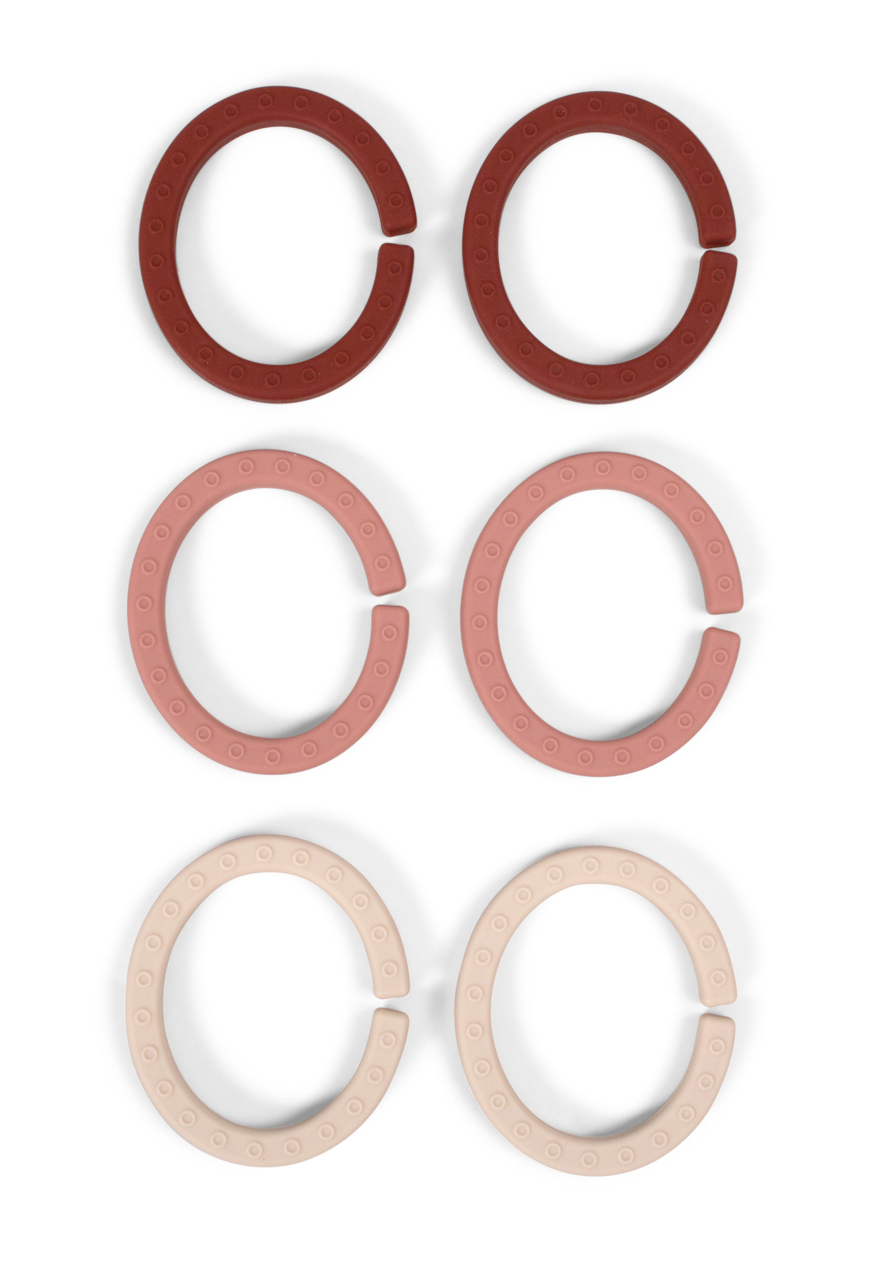 Silicone baby loops - Rose | Shop online hos - FILIBABBA