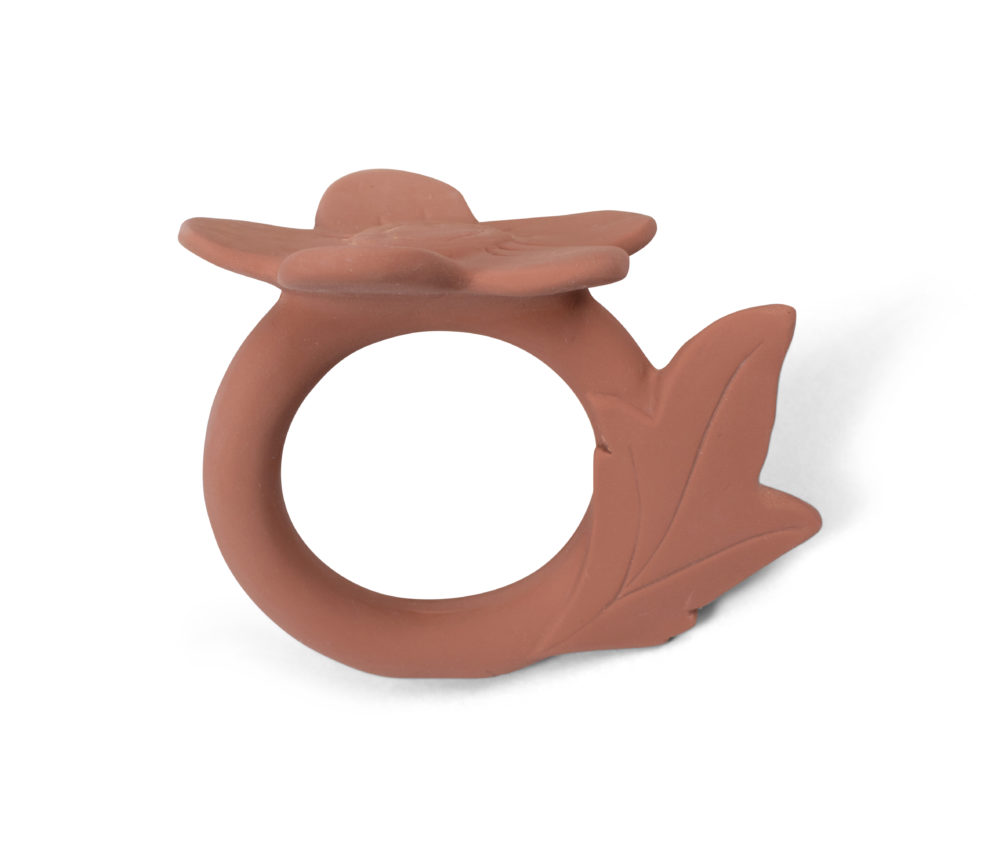 Flower teether - natural rubber | Shop online hos - FILIBABBA