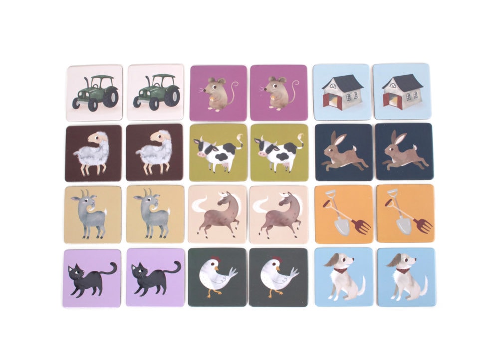 Memo game - Farm animals | Shop online hos - FILIBABBA