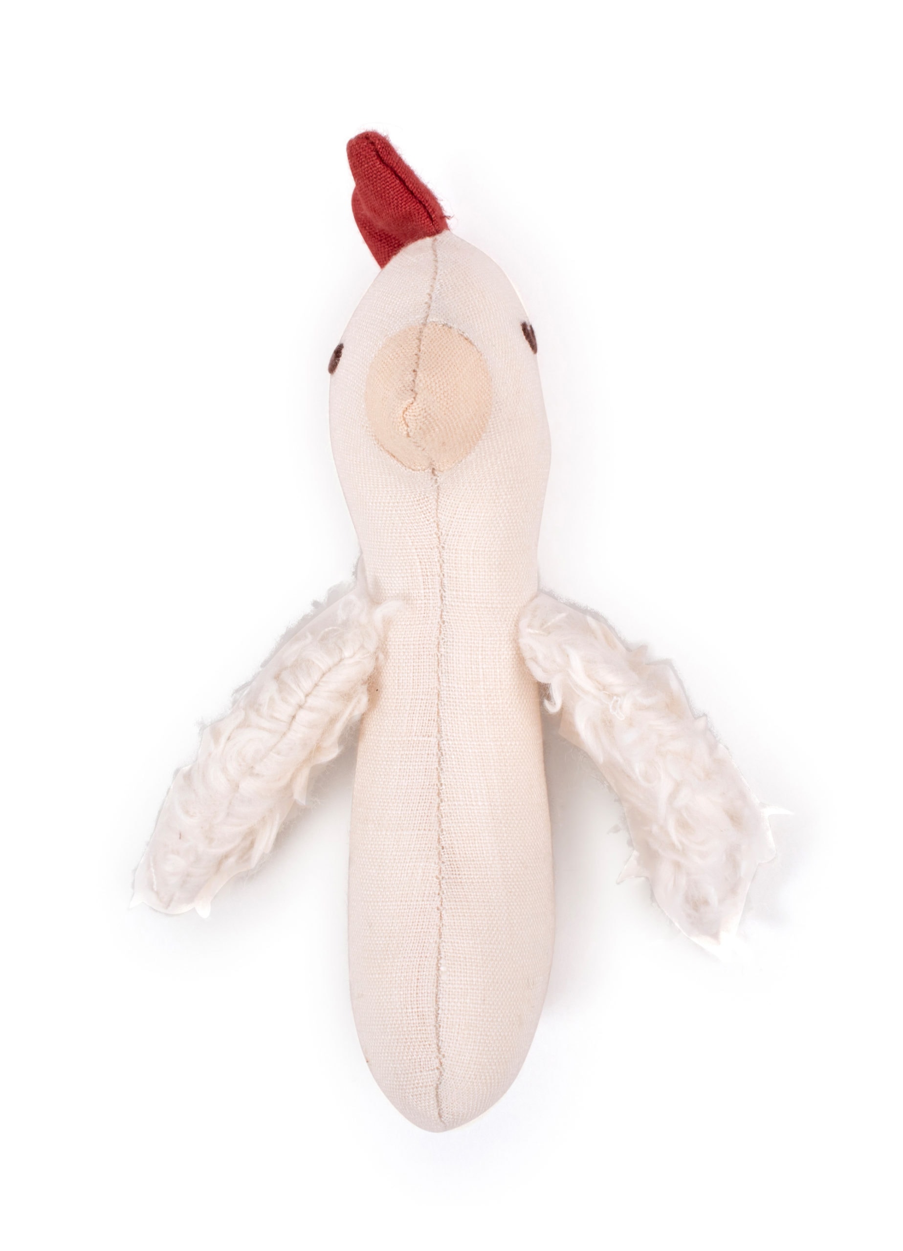 Linen rattle - Chicken | Shop online hos - FILIBABBA